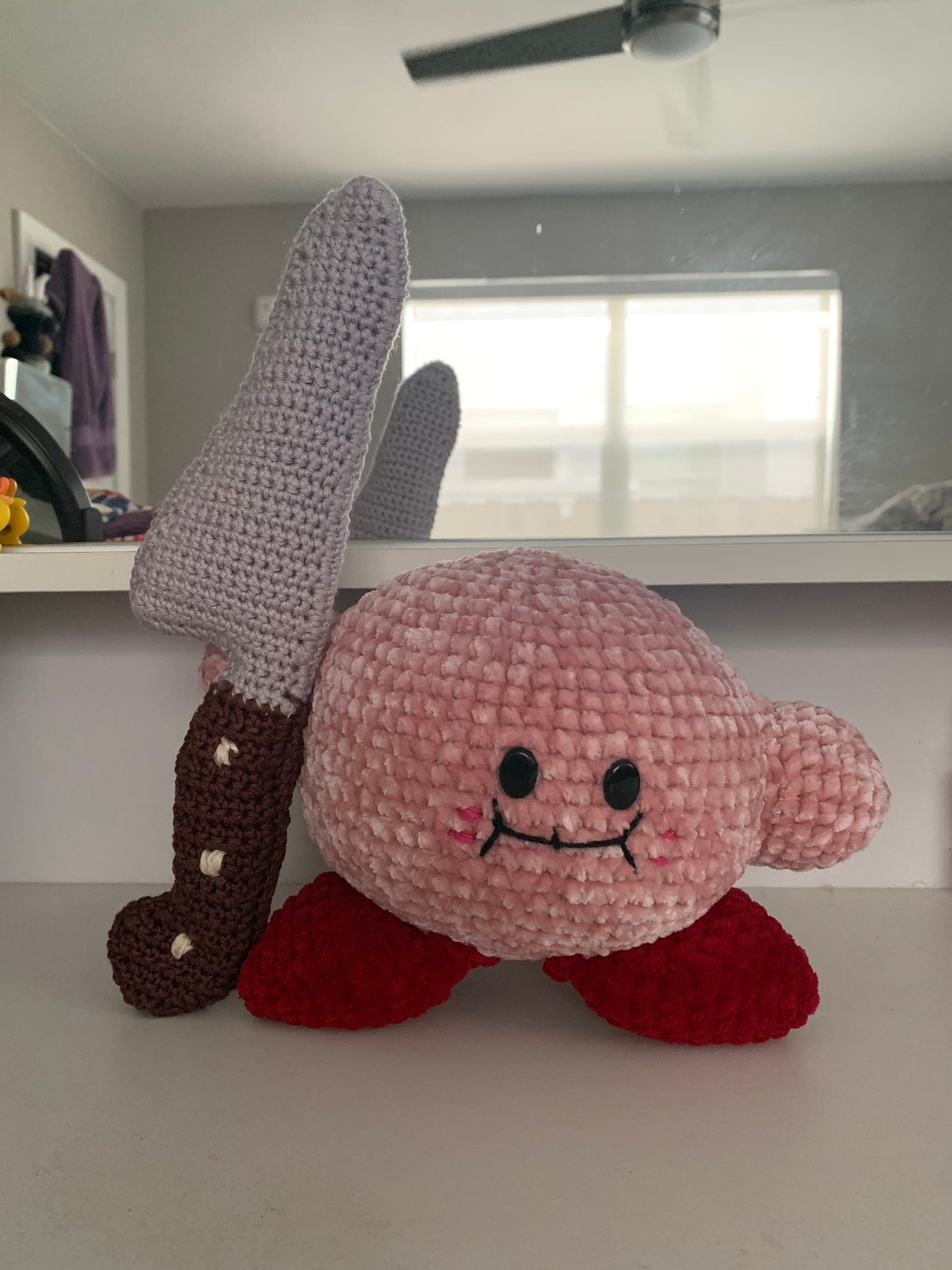 Kirby With a Knife-stabby - Etsy
