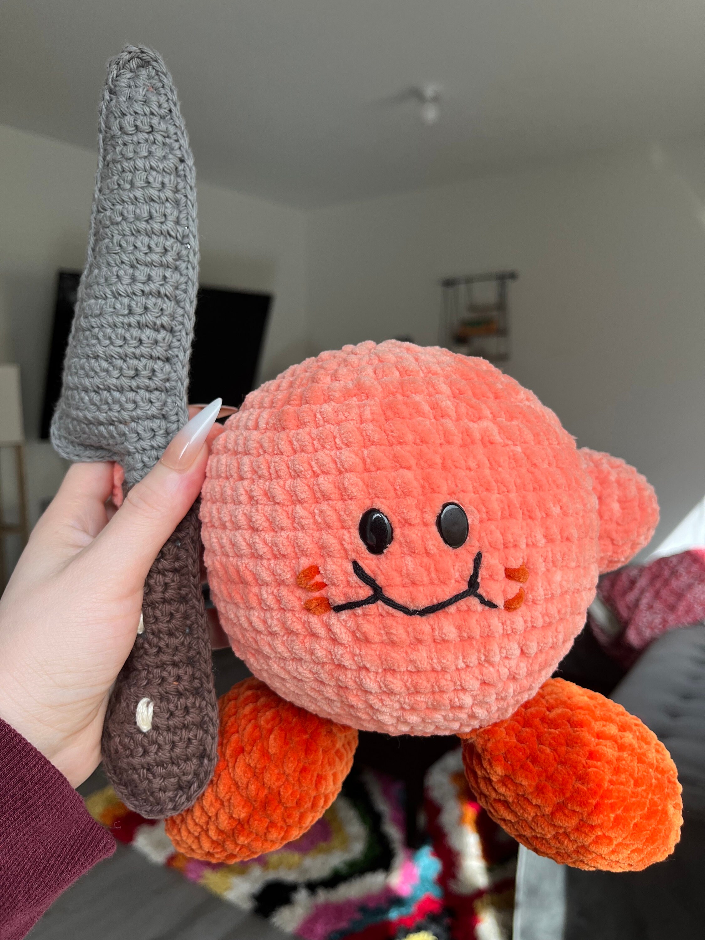 Kirby With a Knife-stabby - Etsy