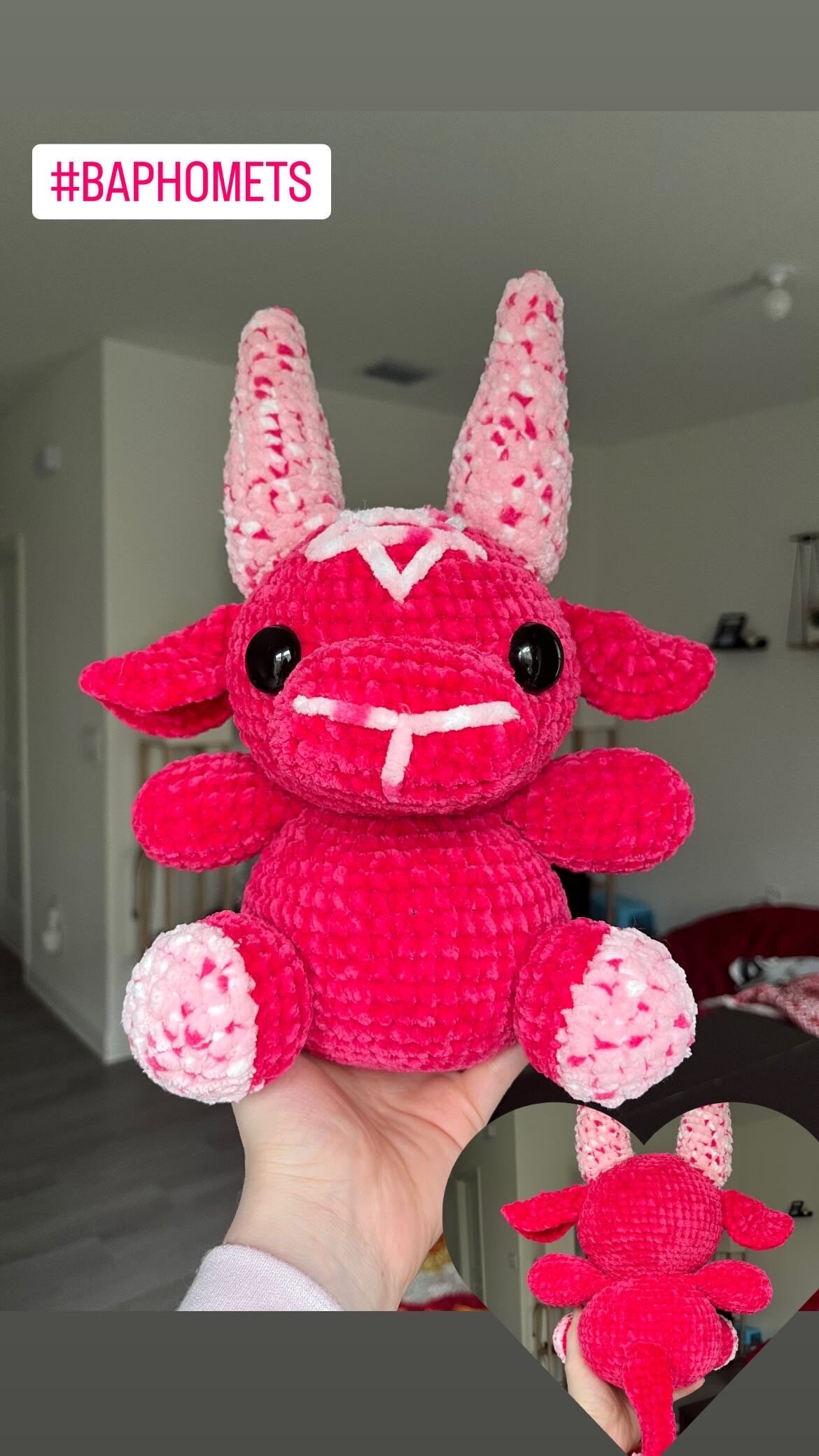 Baby Baphomet Amigurumi Plush - Etsy