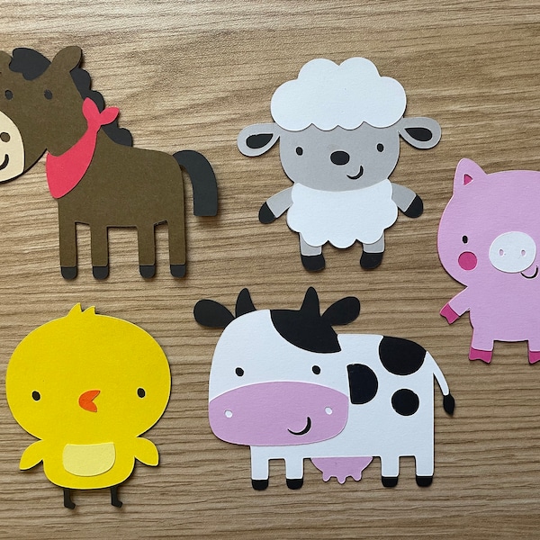 Farm Animal Cutouts - Etsy
