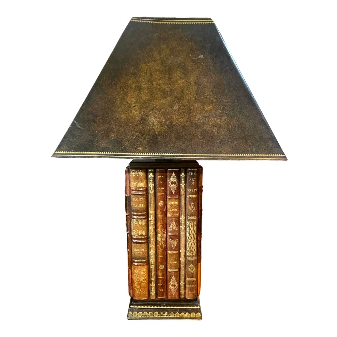 Maitland Smith stacked Books Table Lamp - Etsy
