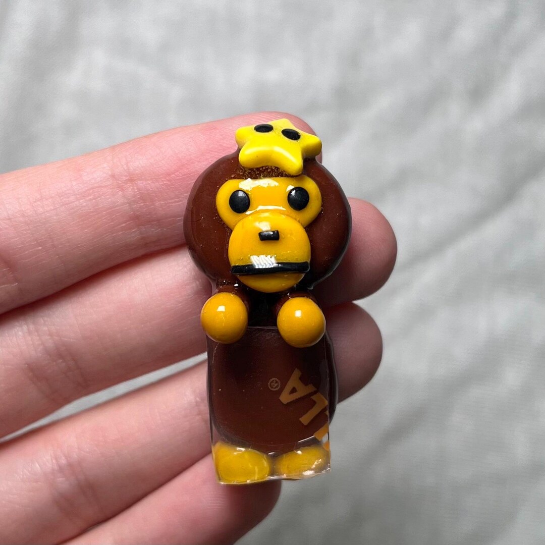 Baby Milo Monkey Phone Hipper Charm - Kawaii Phone Buddy Trinket - Etsy