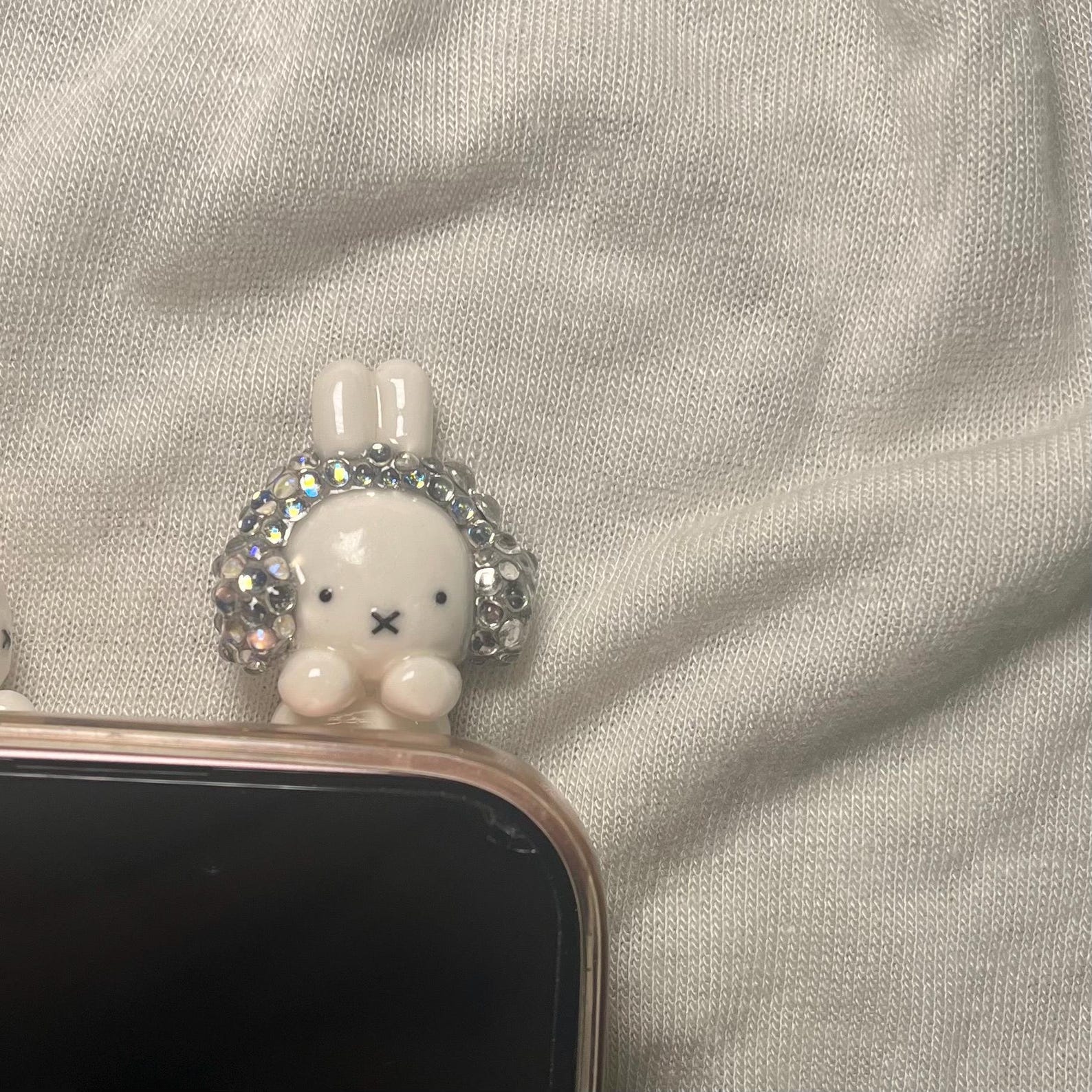 Miffy Hipper With Rhinestone Headphones Phone Accessories - Etsy