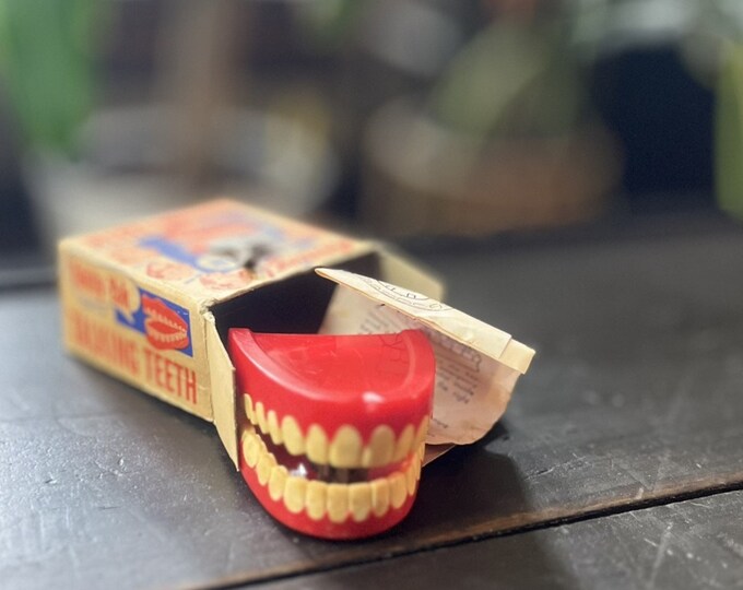 Vintage 1940s Yakity-yak Talking Teeth Original Box and Instructions ...