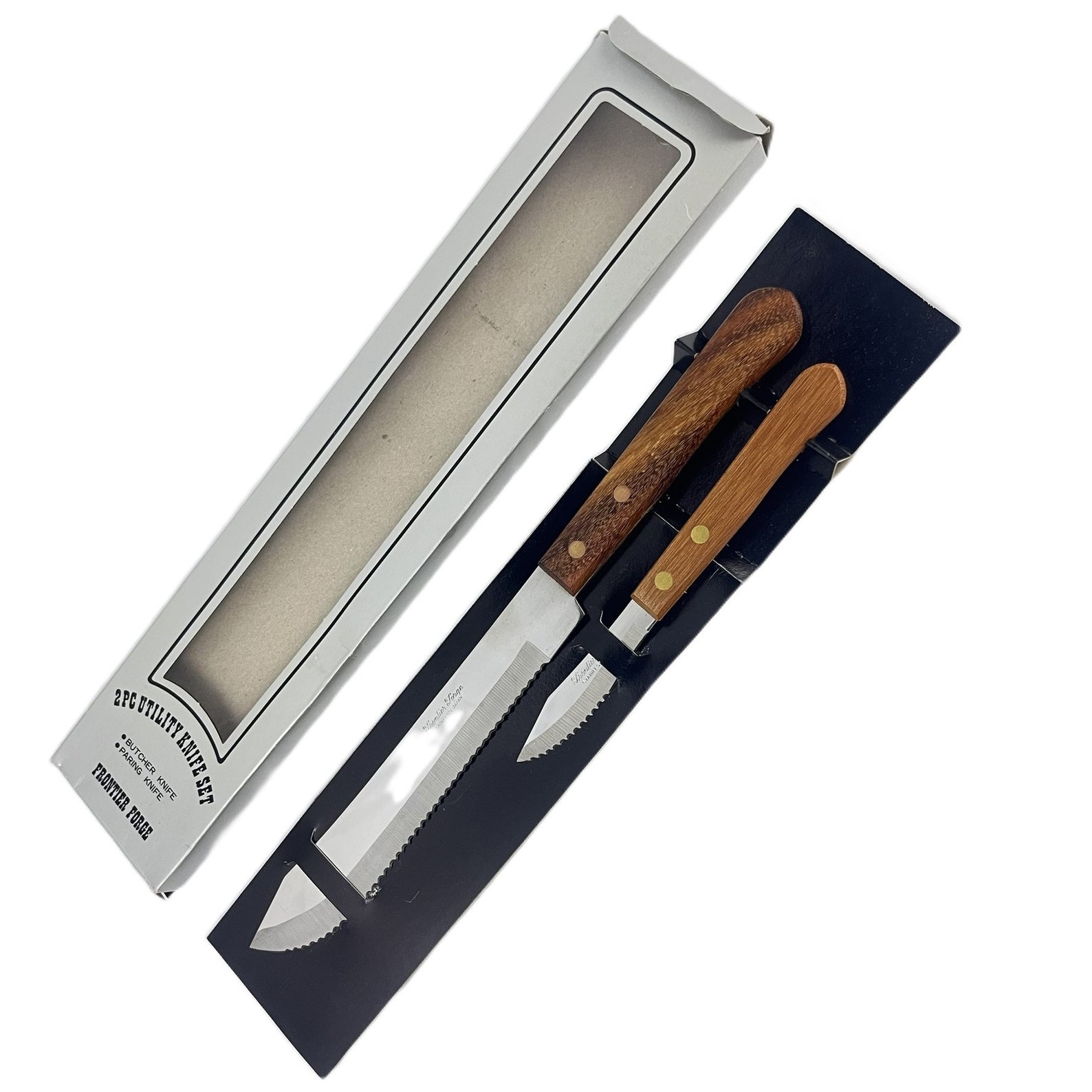 Vintage Frontier Forge 2-piece Utility Knife Set - Butcher & Paring ...