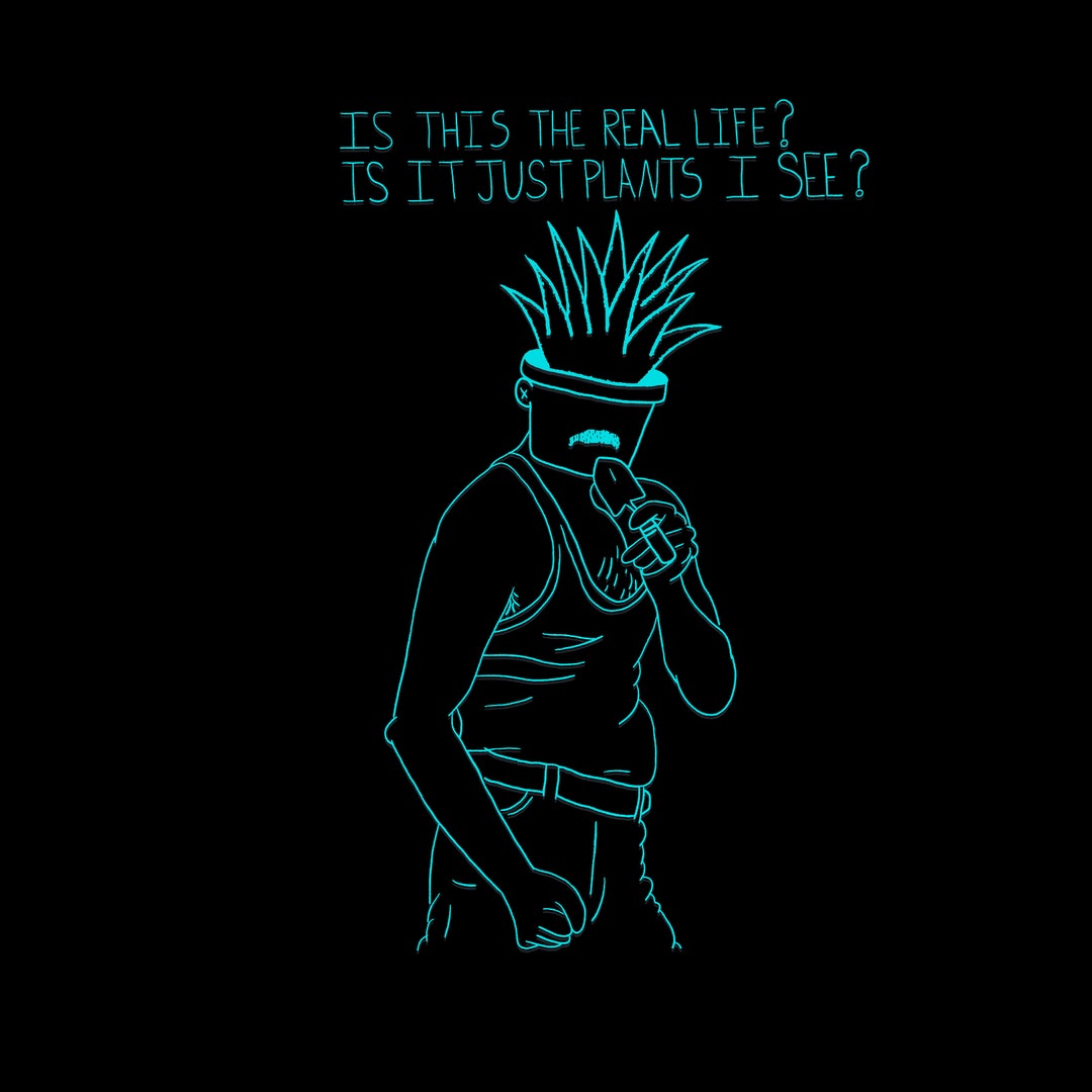 Freddie Mercury Plant Punk Digital Files - Queen Tribute, Pride Month ...