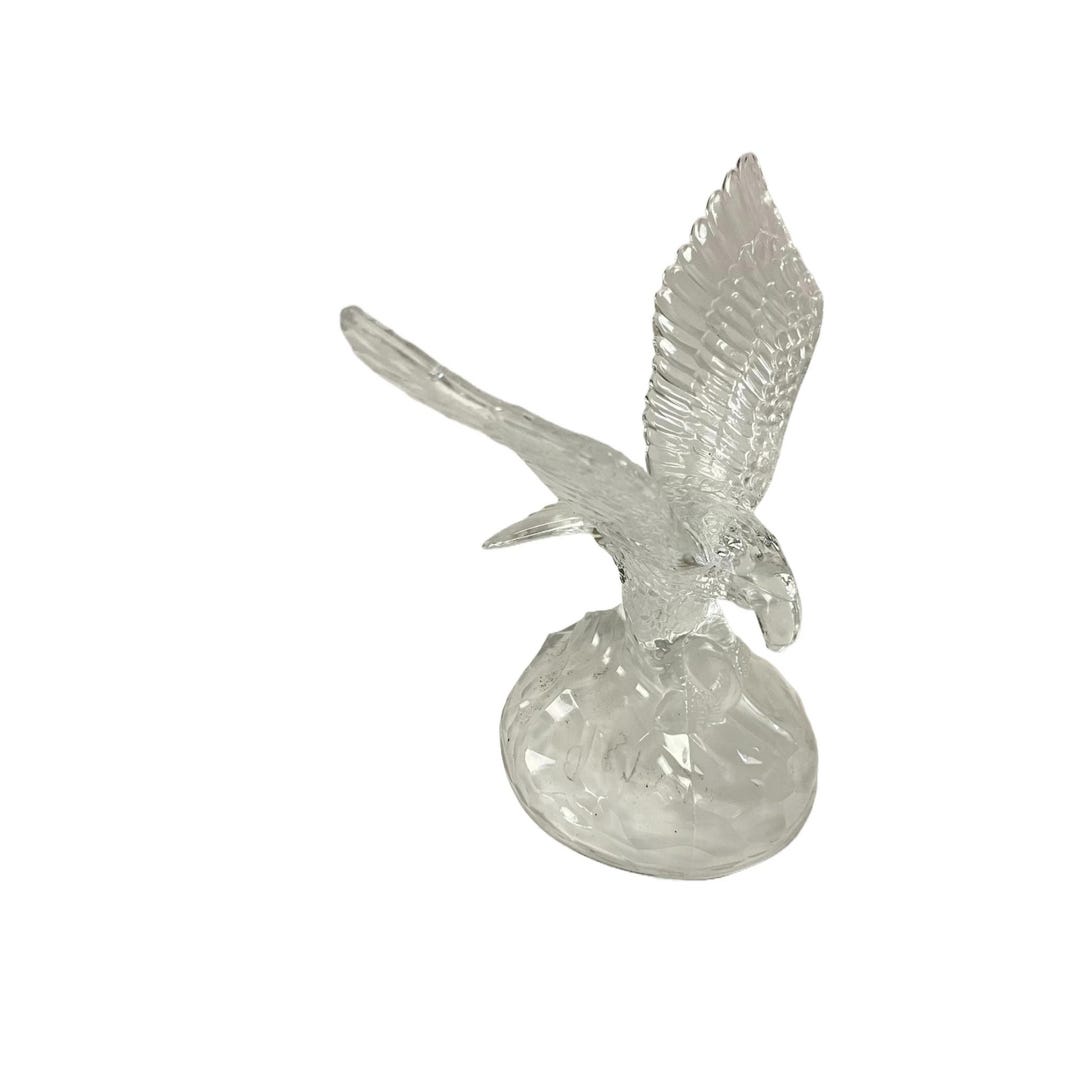Vintage Crystal Eagle Figurine | Mid-century Crystal Eagle Figurine ...