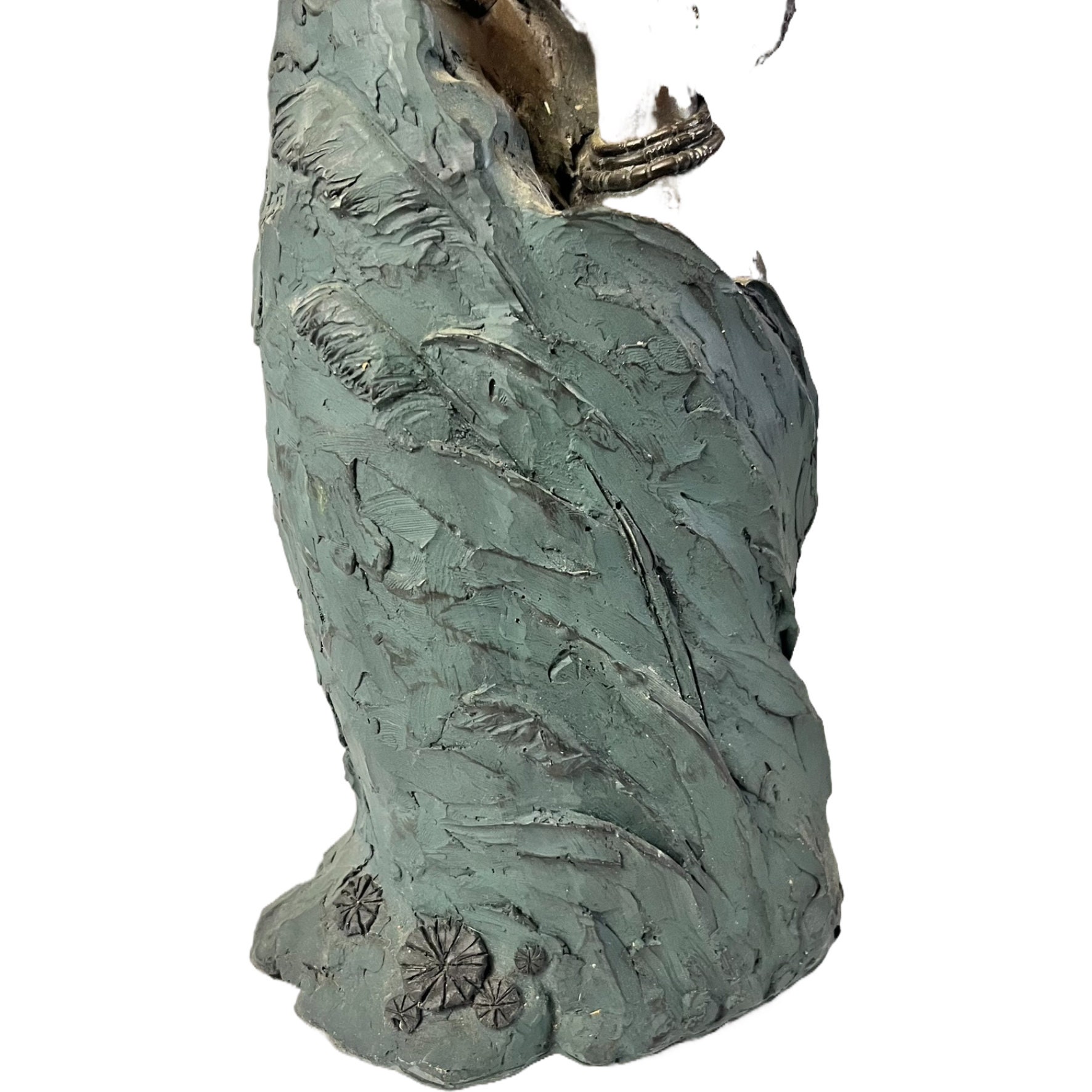 Embracing Couple Sculpture Modern Art Figurine 12.25 Inch Ceramic ...