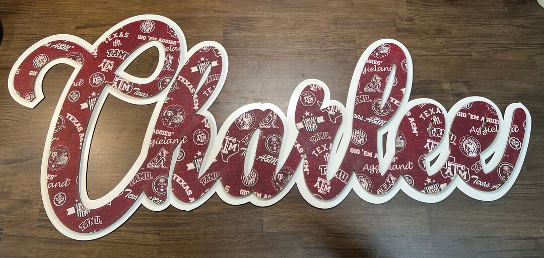 Dorm Room Wall Name Signs - Etsy