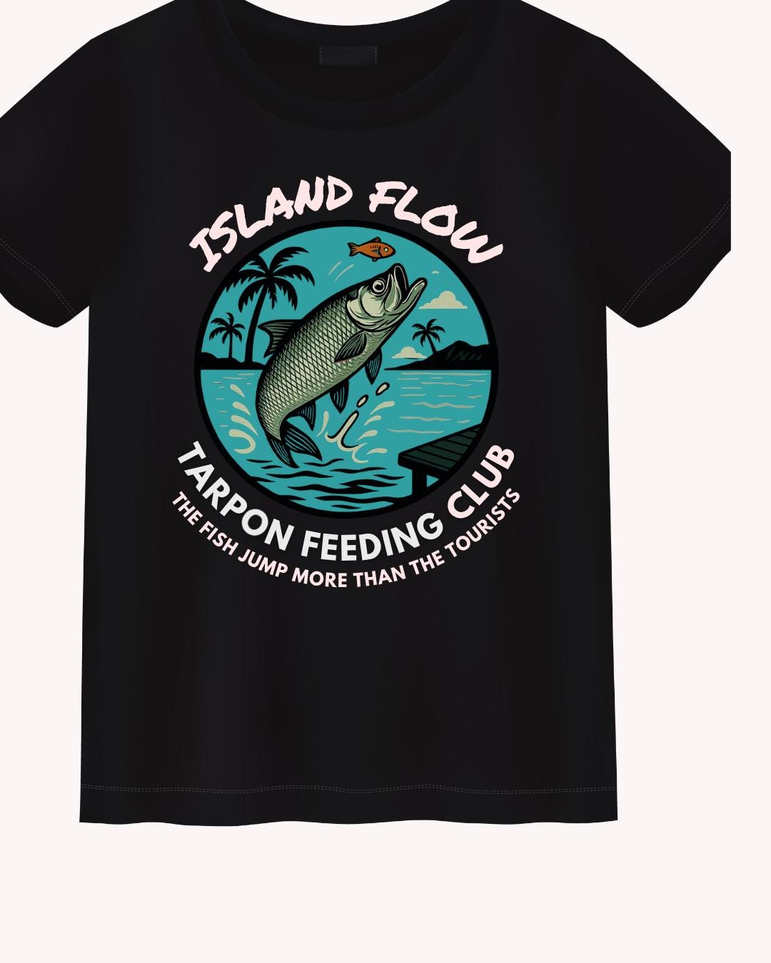 Tarpon Fishing Shirt Design PNG – Island Flow Tarpon Feeding Club ...