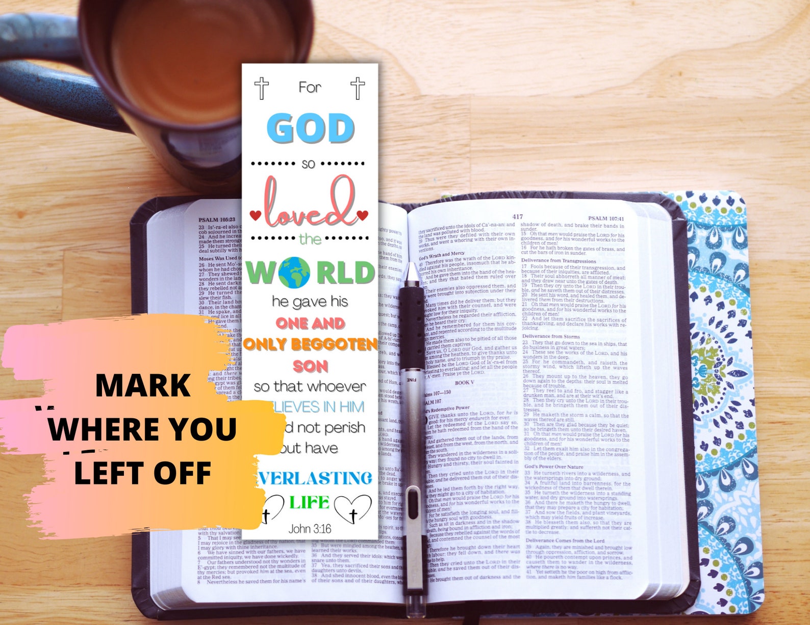 PRINTABLE CHRISTIAN BOOK Marks Set of 6, Instant Download Bookmarks ...