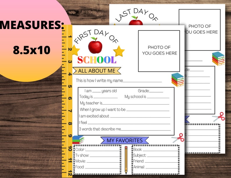 Back to School Kids Printable, 1st Day of School Printable, Back to ...