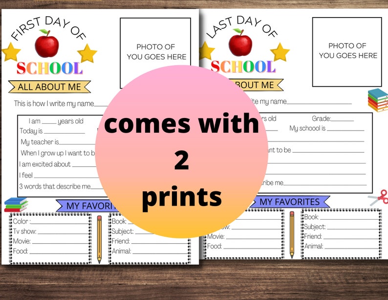 Back to School Kids Printable, 1st Day of School Printable, Back to ...