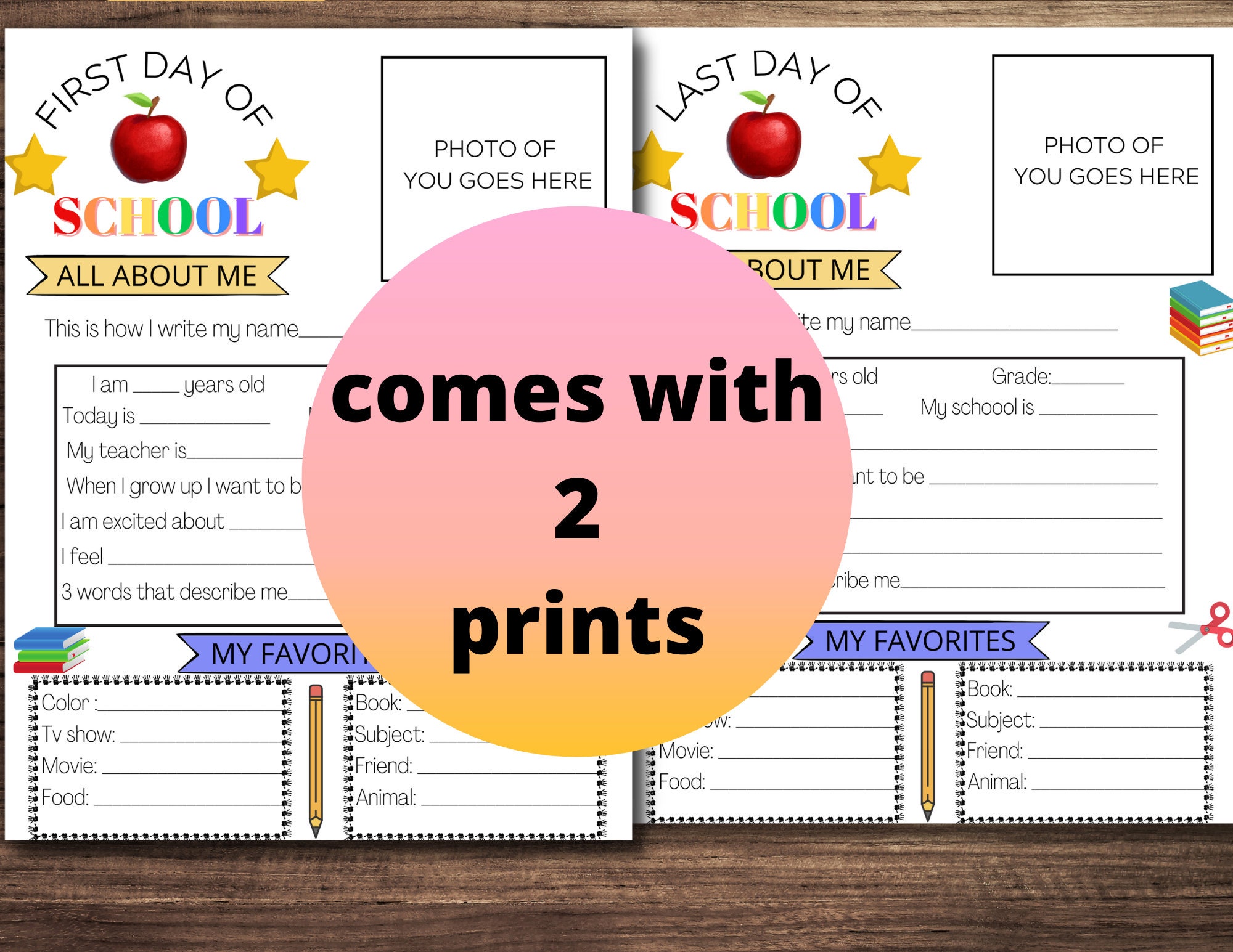 Back to School Kids Printable, 1st Day of School Printable, Back to ...