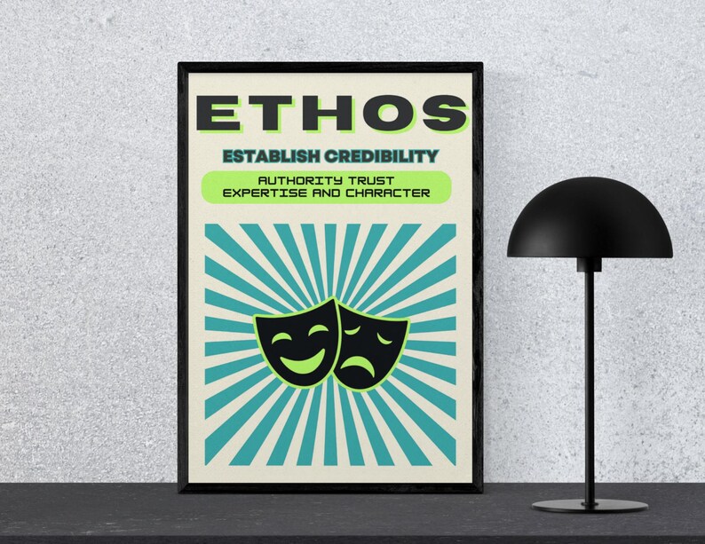 Ethos Pathos Logos Poster Rhetorical Appeals Anchor Chart for English ...