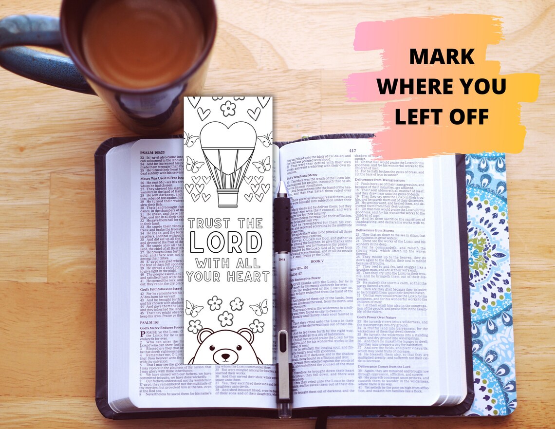 CHRISTIAN PRINTABLE BOOKMARKS, Color Your Own Bookmarks Bible ...