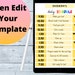YELLOW DAILY SCHEDULE, Editable, Pdf, Printable, Chore Chart, Schedule ...