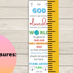 John 3:16 CHRISTIAN PRINTABLE BOOKMARK Bookmarks for Kids - Etsy