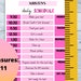 PINK DAILY SCHEDULE, Editable, Pdf, Printable, Chore Chart, Schedule ...