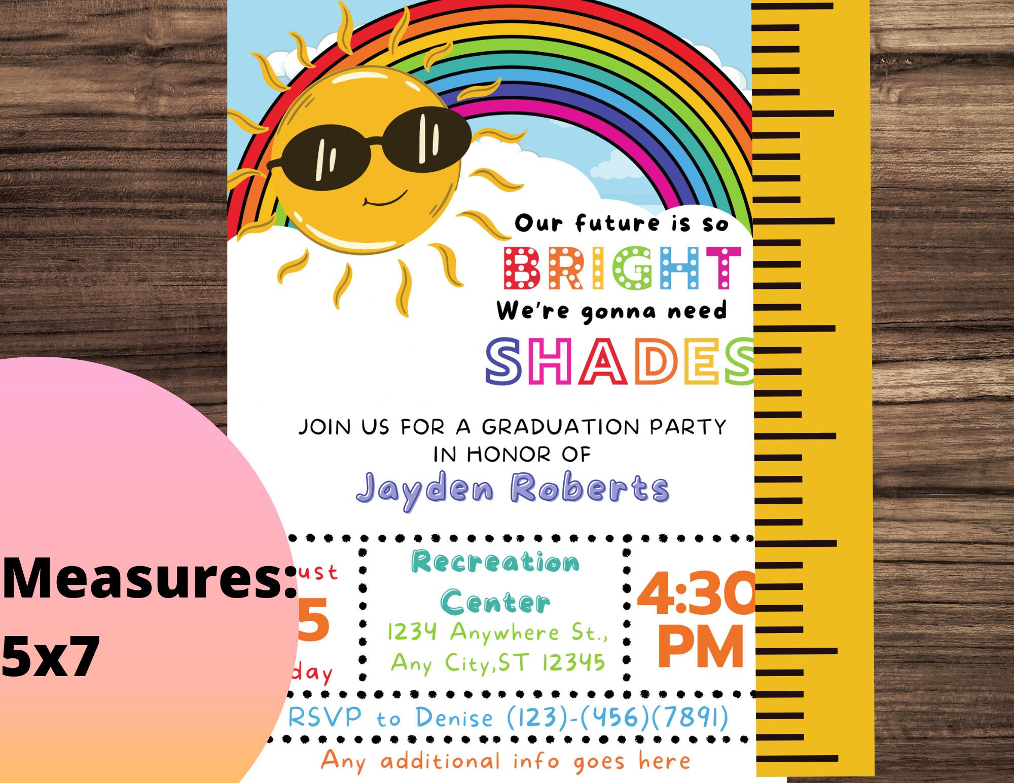 Kindergarten Graduation Invitation, Preschool Pre K Graduation Ceremony ...