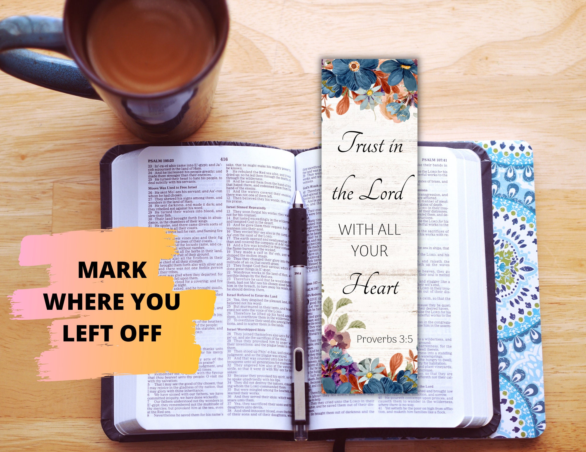 PRINTABLE CHRISTIAN BOOK Marks Set of 6, Instant Download Bookmarks ...