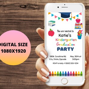 Kindergarten Graduation Invitation Bundle, Preschool Pre K Graduation ...