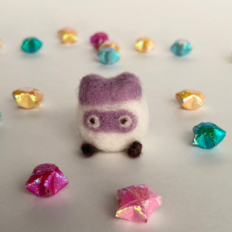 Needle Felted Tamagotchi Desk Buddies kuchipatchi, Ichigotchi ...