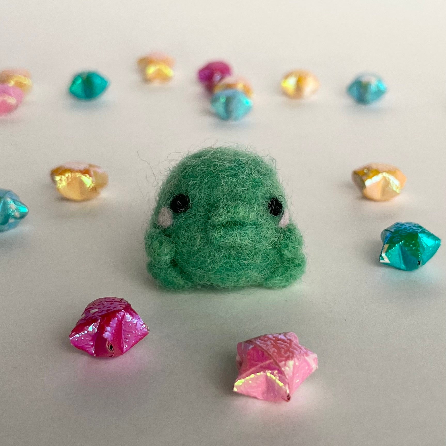 Needle Felted Tamagotchi Desk Buddies kuchipatchi, Ichigotchi ...