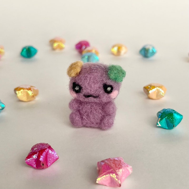 Needle Felted Tamagotchi Desk Buddies kuchipatchi, Ichigotchi ...