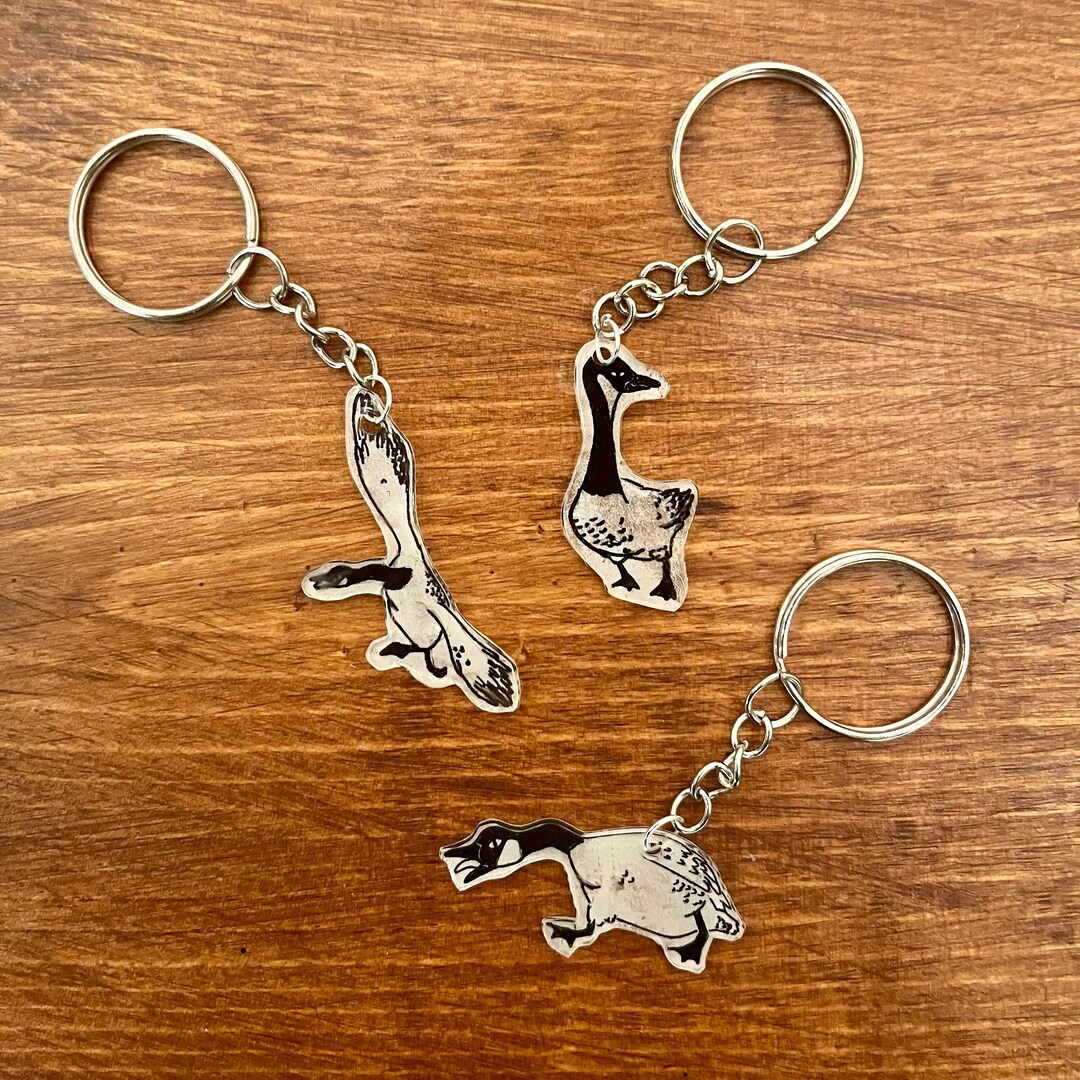 Grumpy Goose Shrinky Dink Keychains - Etsy