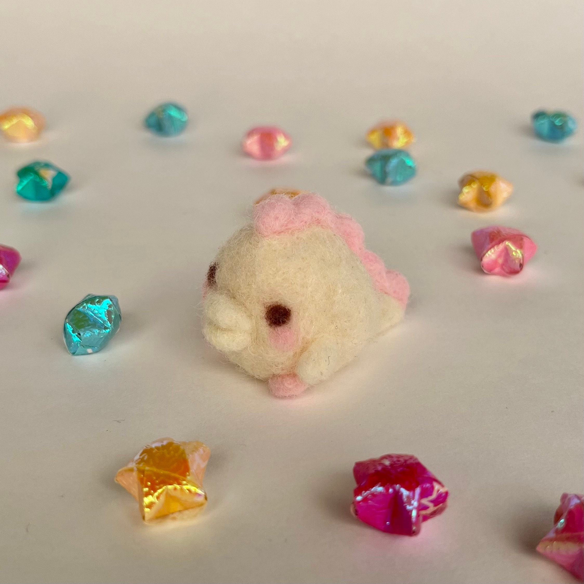 Needle Felted Tamagotchi Desk Buddies (kuchipatchi, Ichigotchi ...