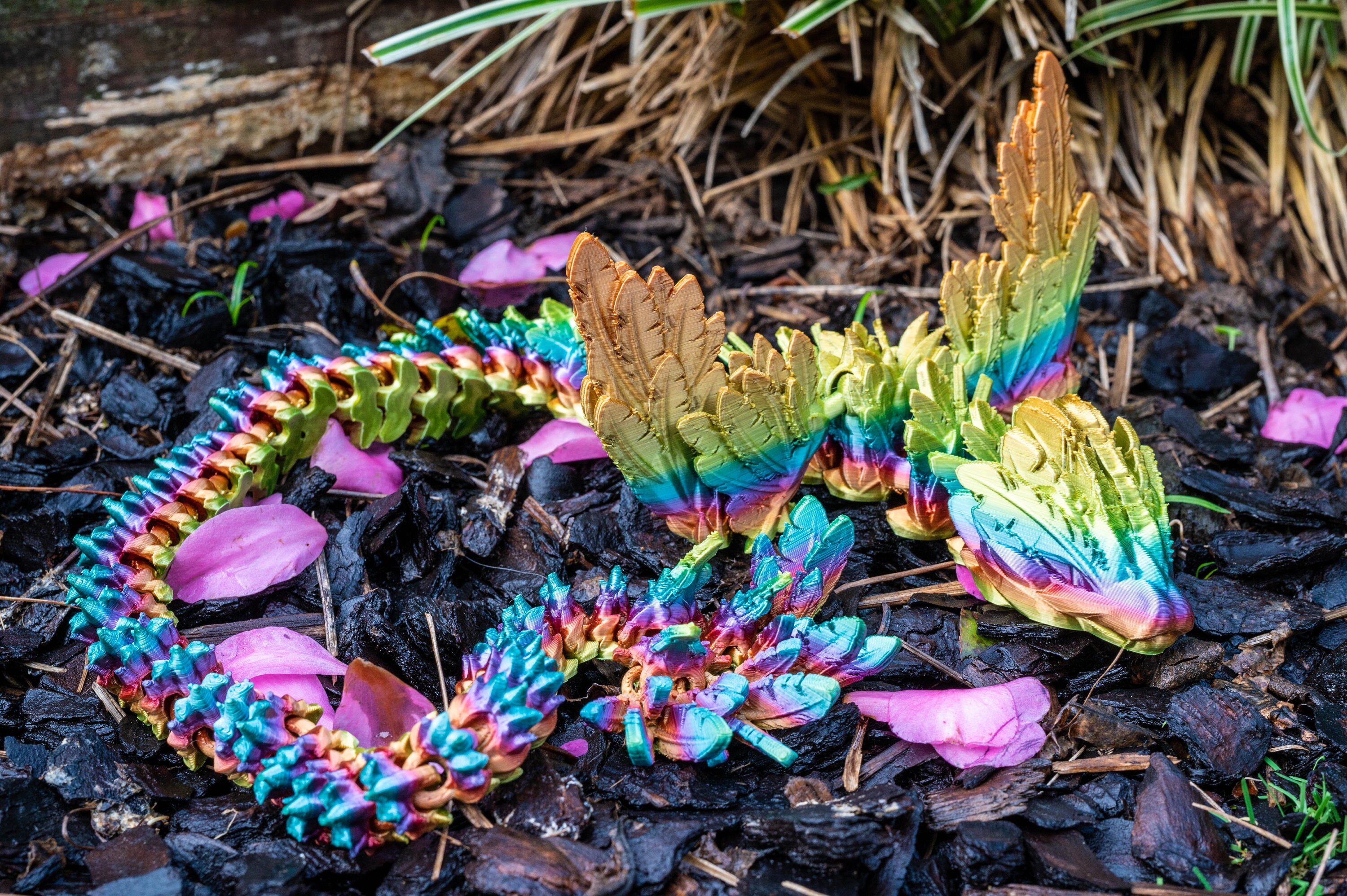 Flying Serpent Dragon Quetzalcoatl Fully Articulated 3D - Etsy Australia