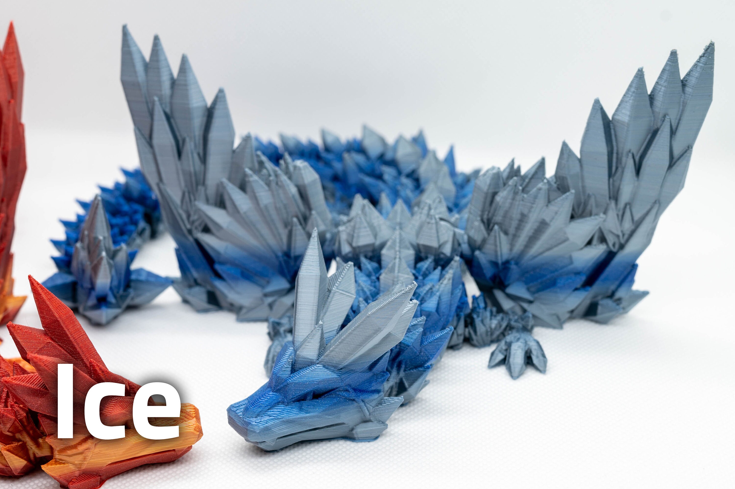 Crystalwing Dragon Wings of Fire Fully Articulated 3D - Etsy Australia