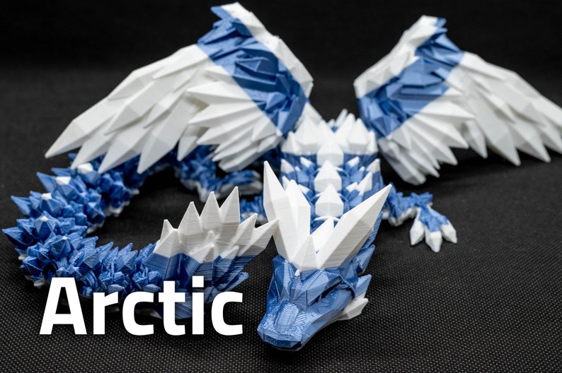 Crystalwing Dragon Wings of Fire Fully Articulated 3D - Etsy