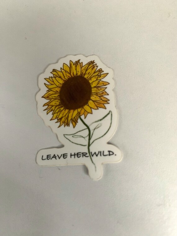 Motivational Sunflower Sticker - Etsy