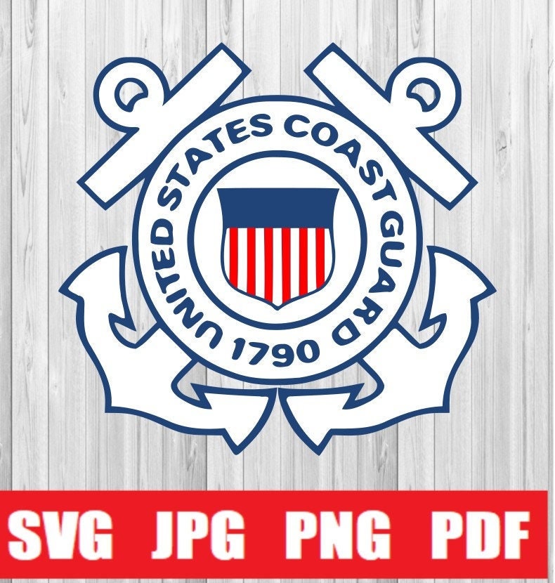 US Coast Guard SVG File, Cricut File, Silhouette File - Etsy