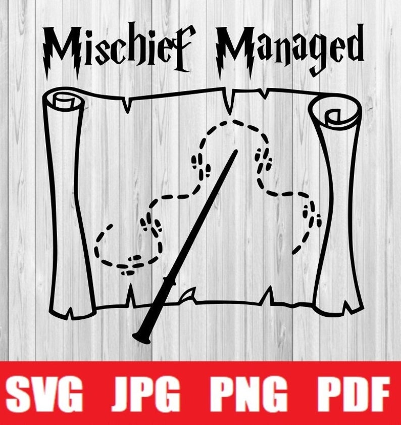 Mischief Managed SVG File, Cricut File, Silhouette File - Etsy