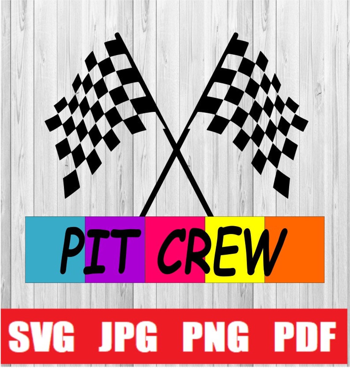 Pit Crew SVG File Cricut File Silhouette File - Etsy