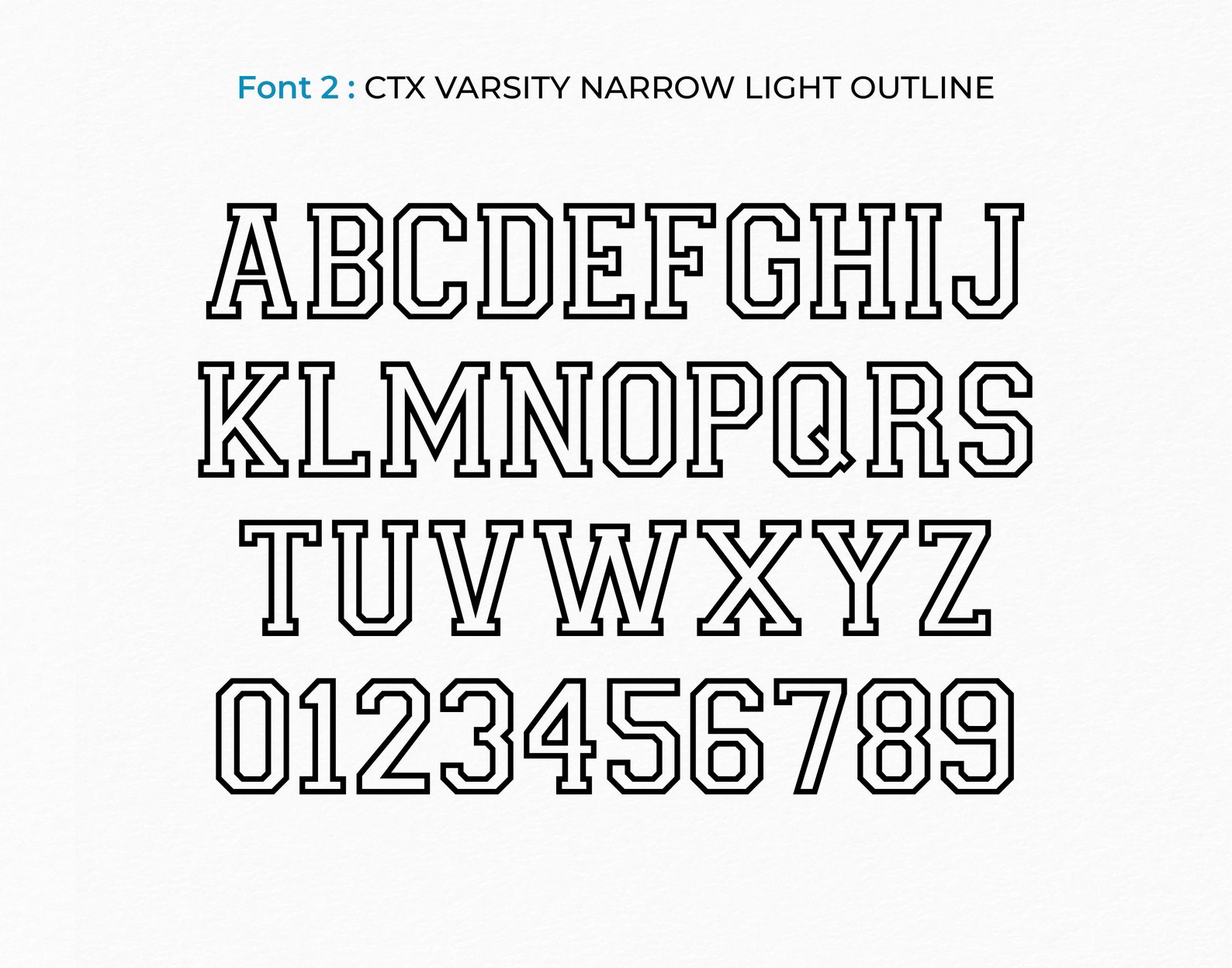 Varsity Narrow Light Font SVG, TTF, College Sports (digital Download ...