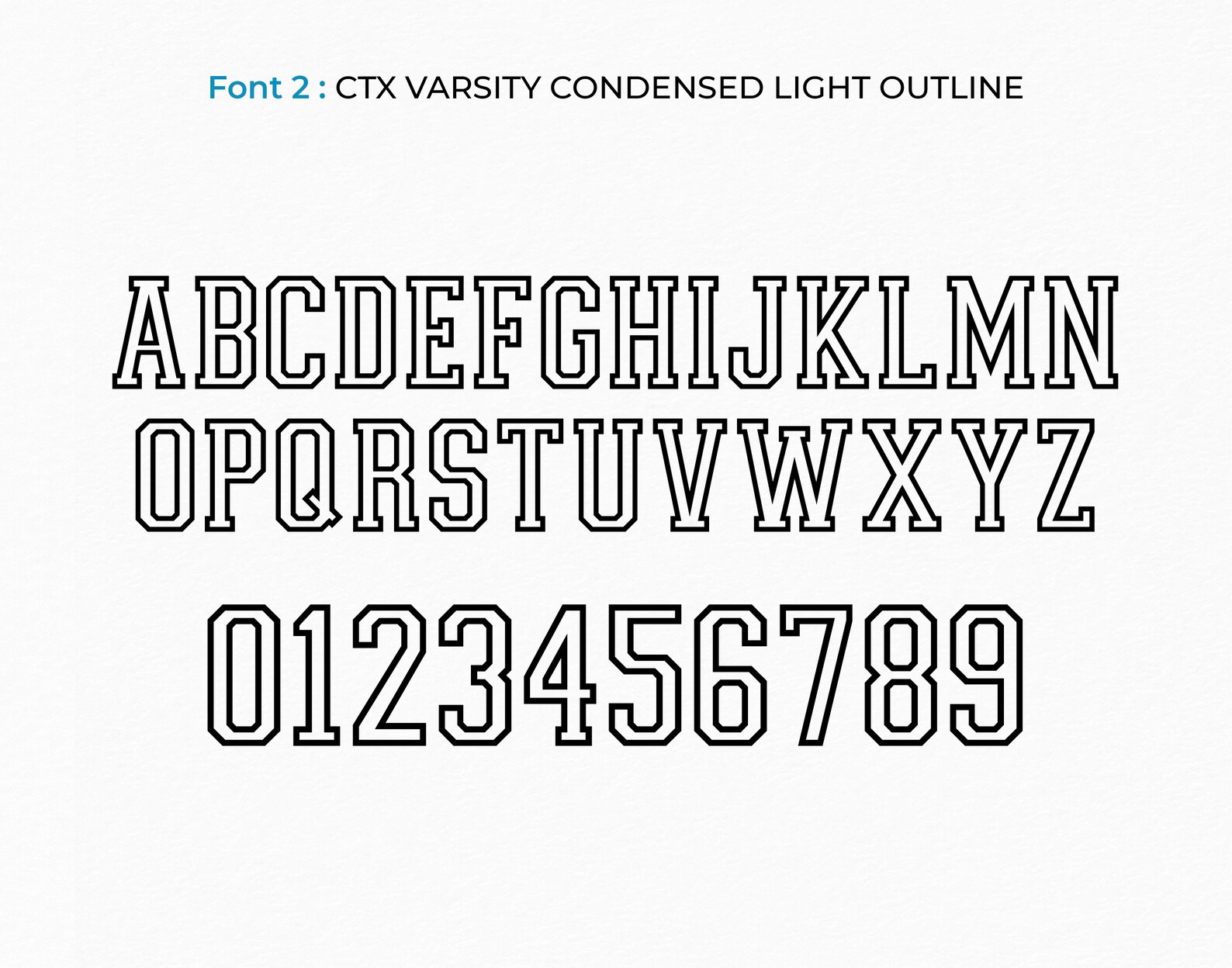 Varsity Font SVG TTF Condensed Light, College Font Svg Sports Font Svg ...