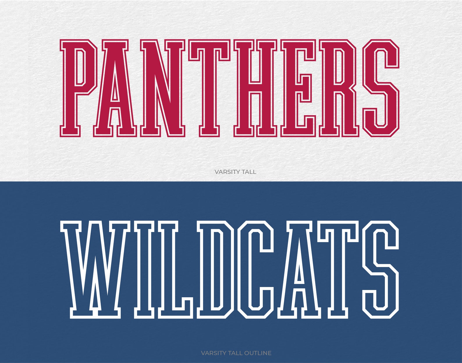 Varsity Fonts Tall TTF SVG College Fonts, Sports Font Svg, School Font ...