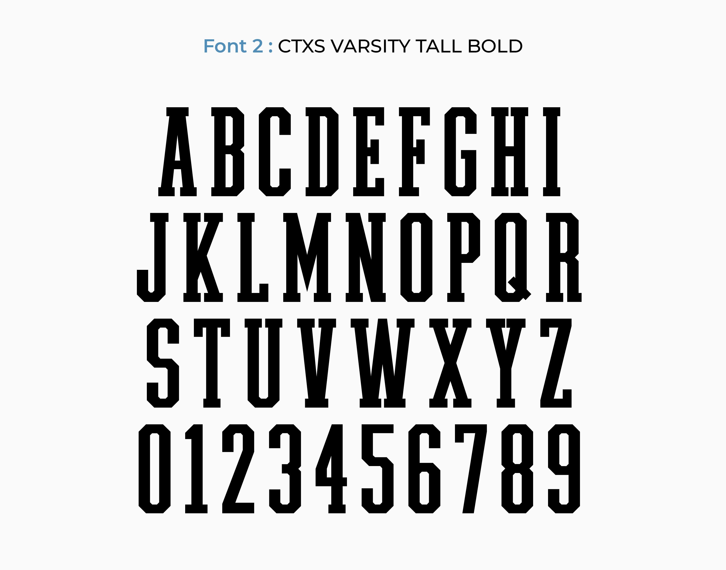 Varsity Fonts Tall TTF SVG College Fonts for Cricut Block Font, Sports ...