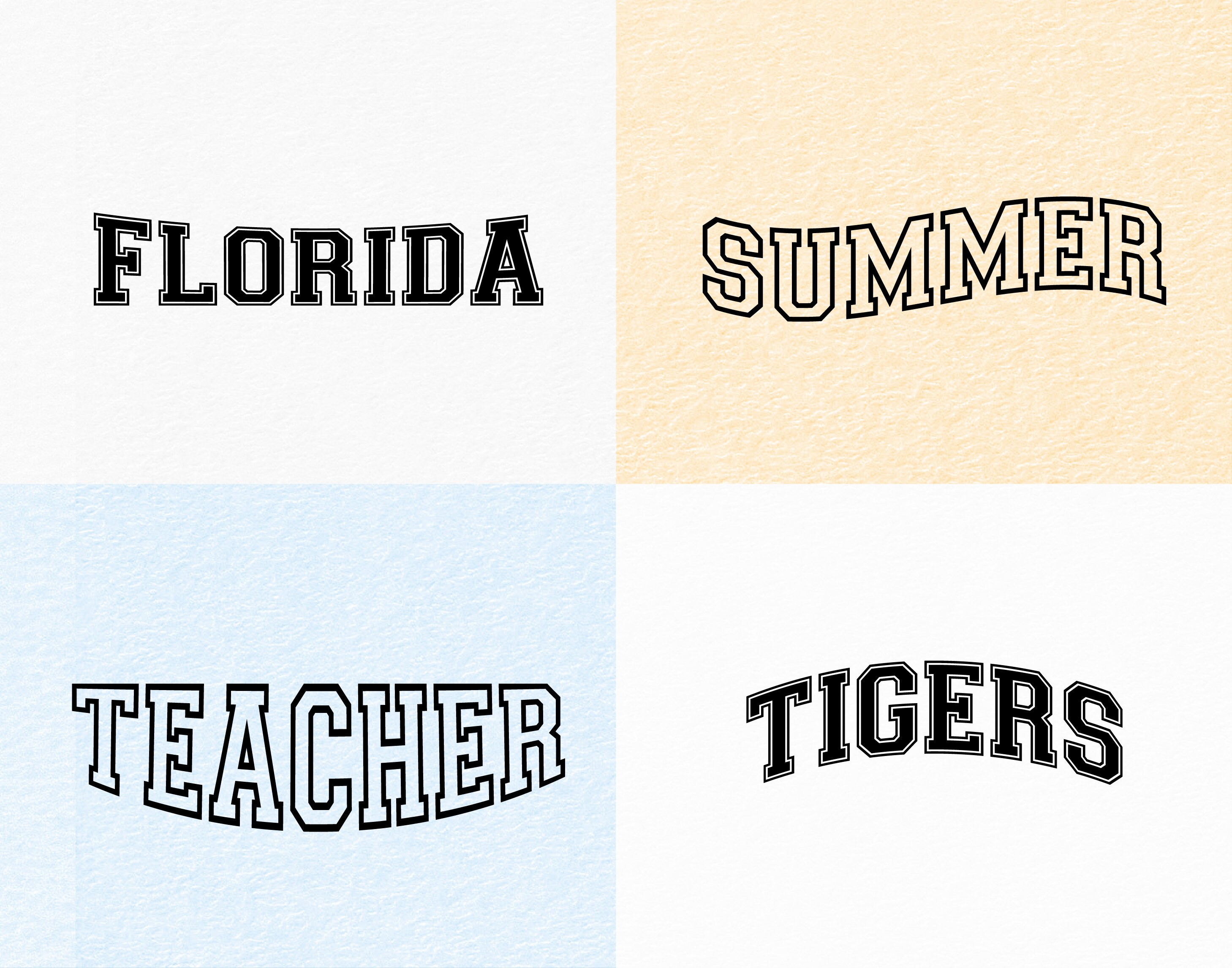 Varsity Fonts TTF SVG College Fonts, Sports Font Svg, School Font ...