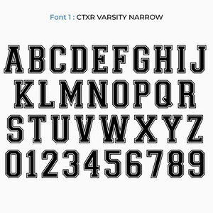 Varsity Narrow Fonts TTF, Outline Letters SVG (installable) - Etsy