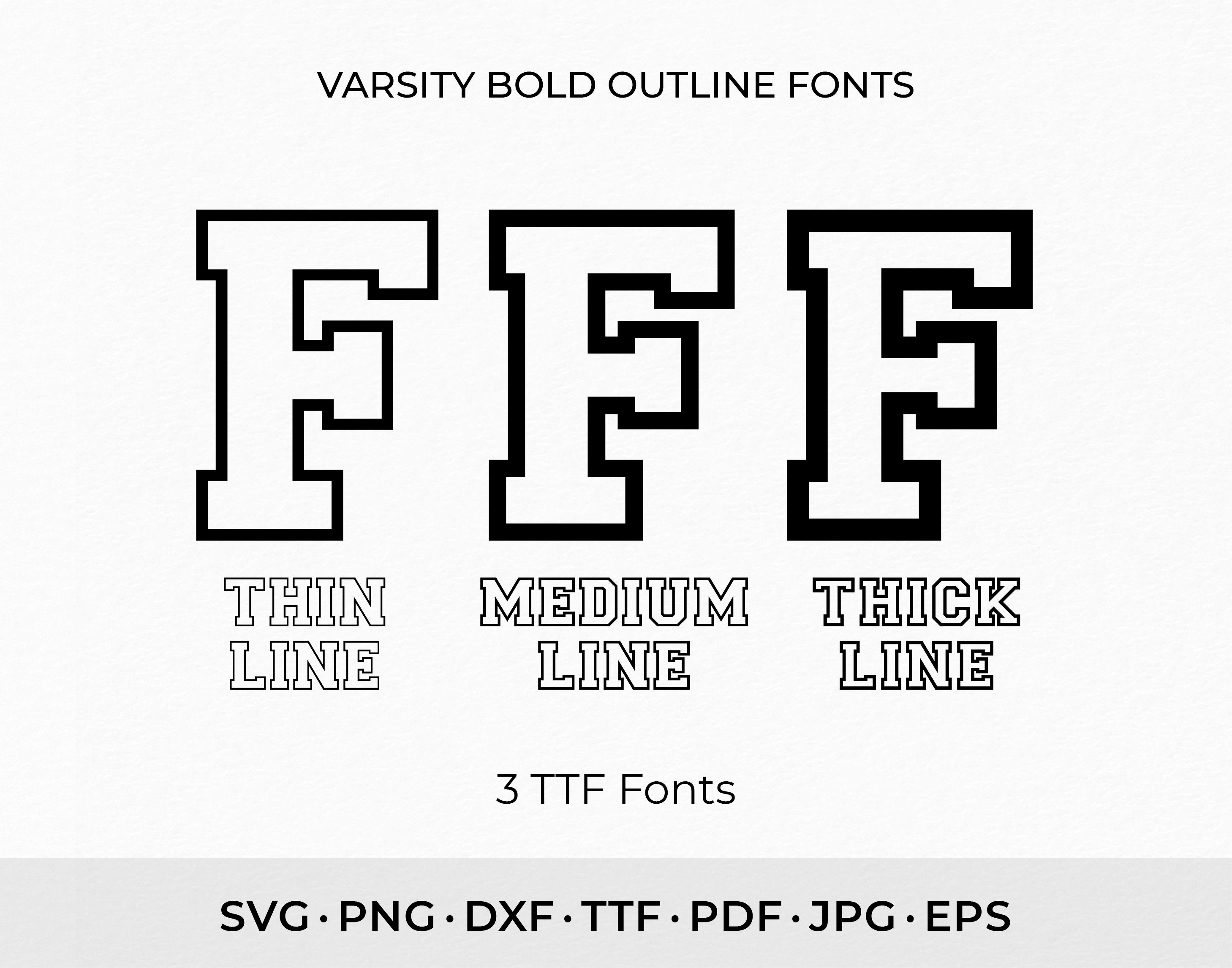 Varsity Font SVG PNG TTF, College Font Svg, Sport Font, School Font ...