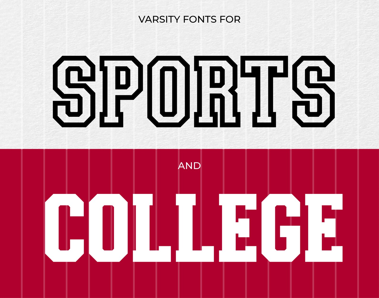 Varsity Narrow Fonts TTF SVG, Block and Outline Letters (downloadable ...