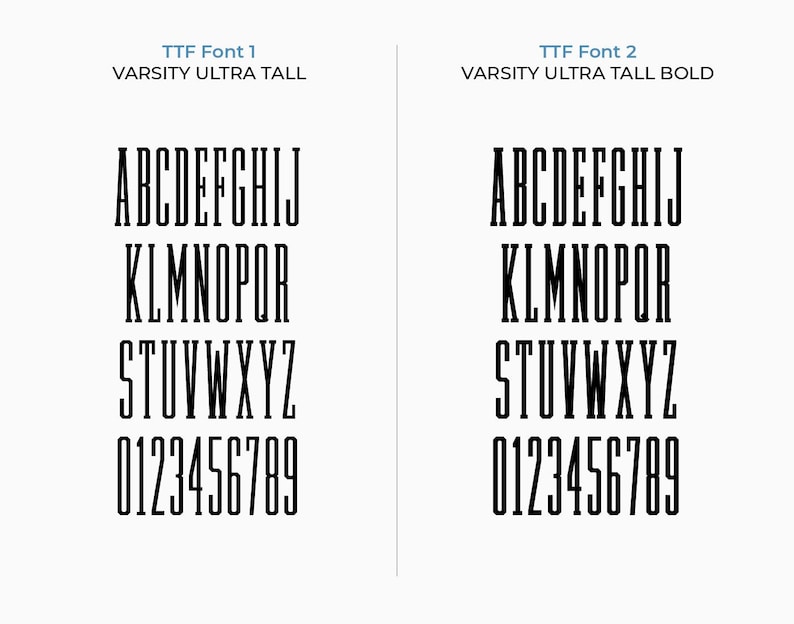 Ultra Tall Varsity Fonts: Sports SVG, TTF, SVG (digital Download) - Etsy