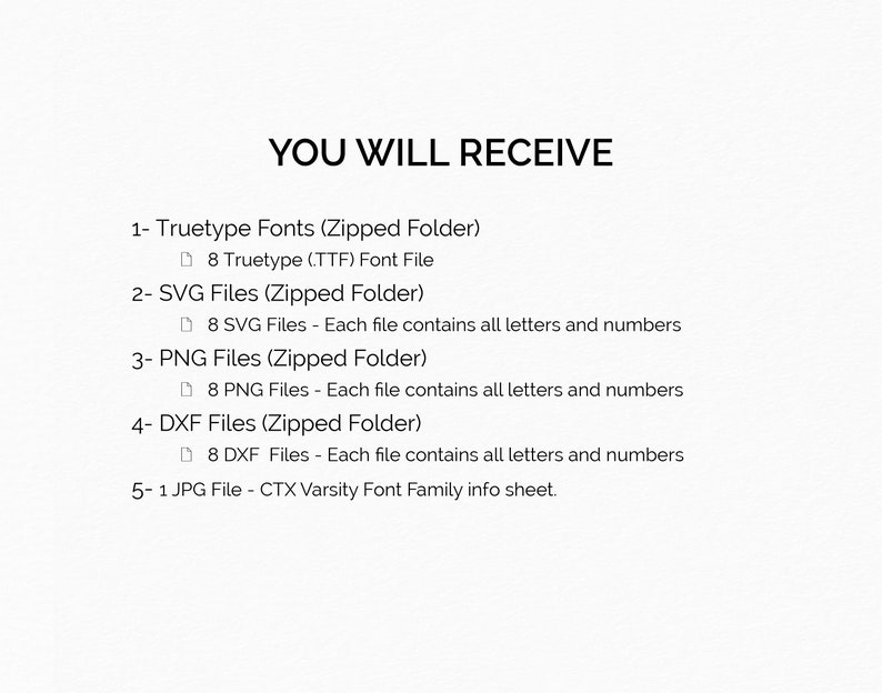Varsity Font SVG TTF Fonts Bundle College Font Svg Sports - Etsy