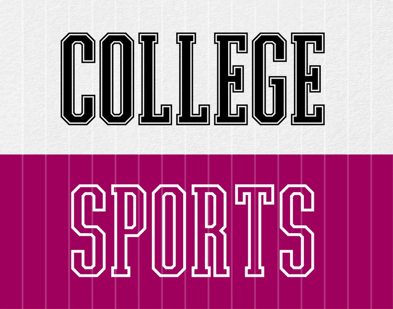Varsity Fonts Tall TTF SVG College Fonts, Sports Font Svg, School Font ...