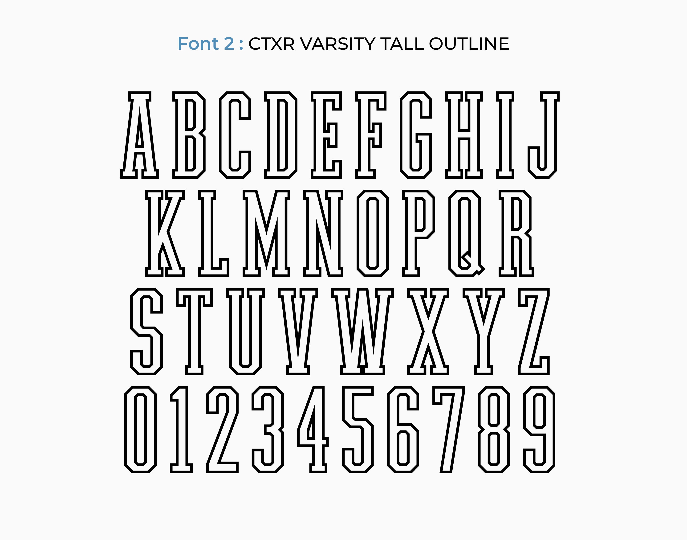 Varsity Fonts Tall TTF SVG College Fonts, Sports Font Svg, School Font ...